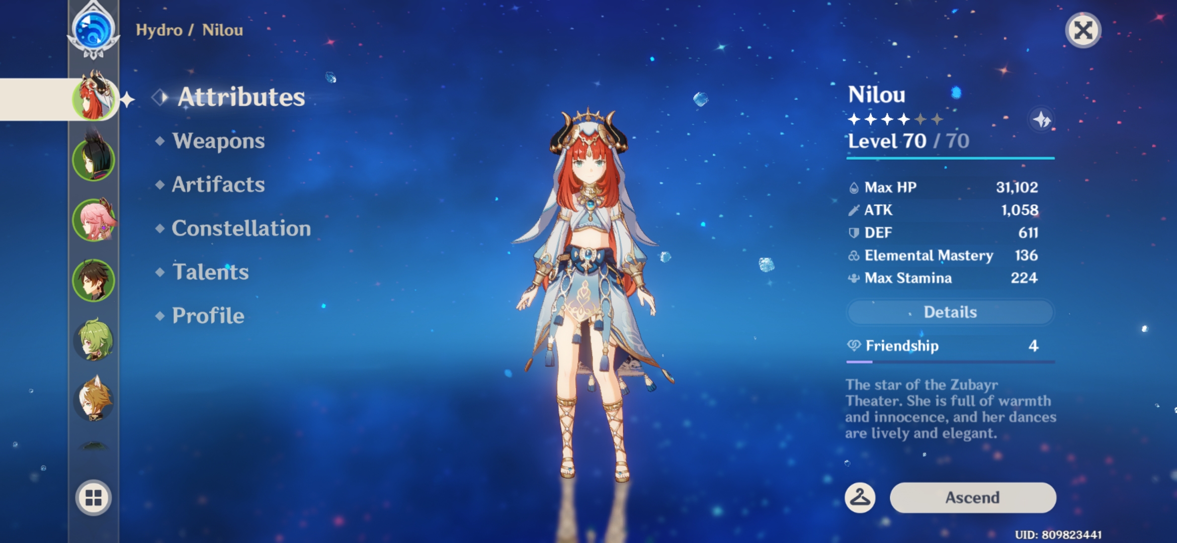 My dps nilou build Genshin Impact | HoYoLAB