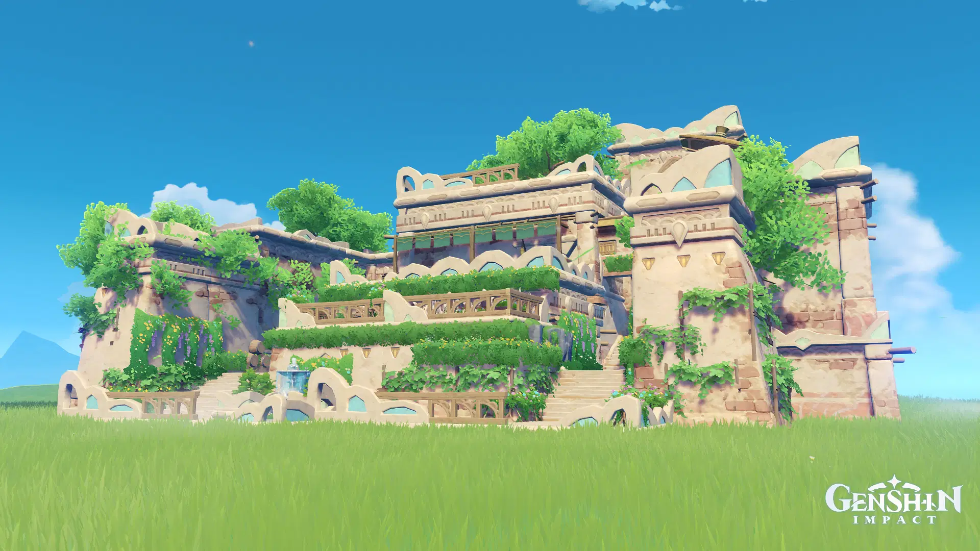 Sumeru Dessert House garden Genshin Impact | HoYoLAB