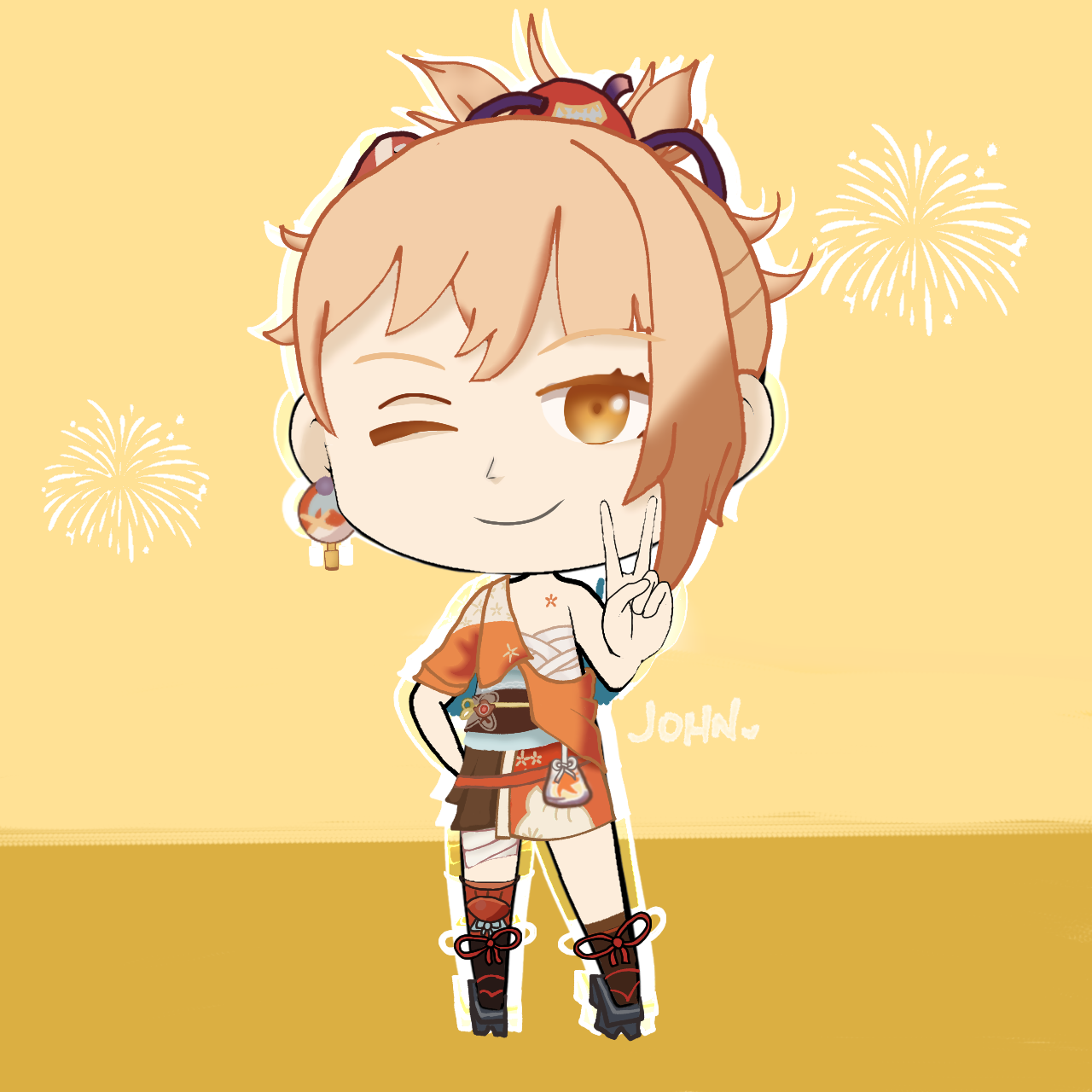 Unlucky Banner Firework Girl Genshin Impact | HoYoLAB