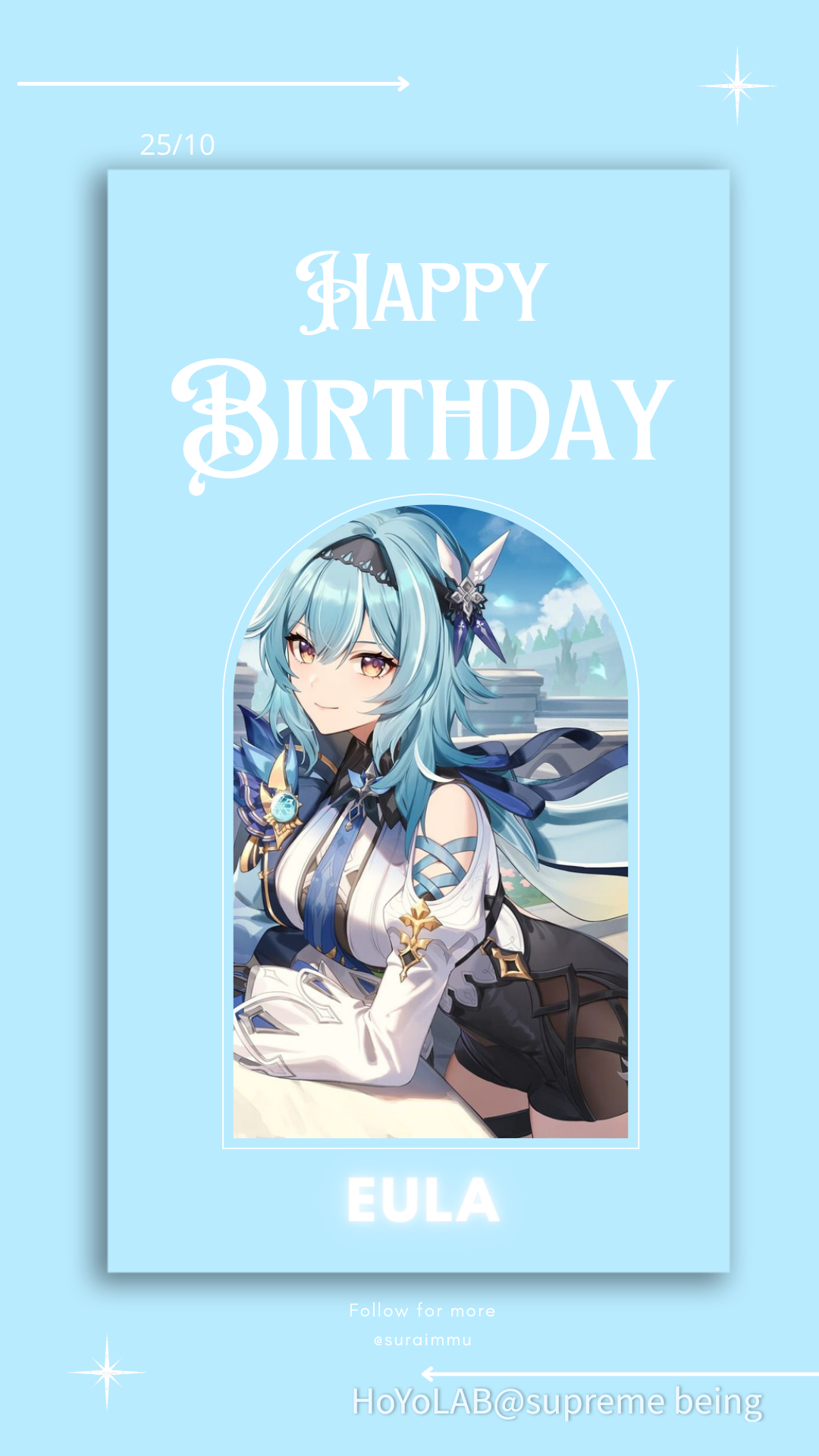 happy birthday eula Genshin Impact | HoYoLAB
