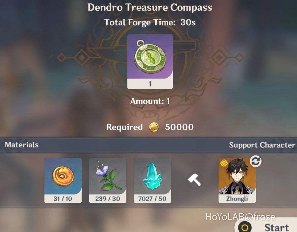 Dendro Treasure Compass Genshin Impact | HoYoLAB