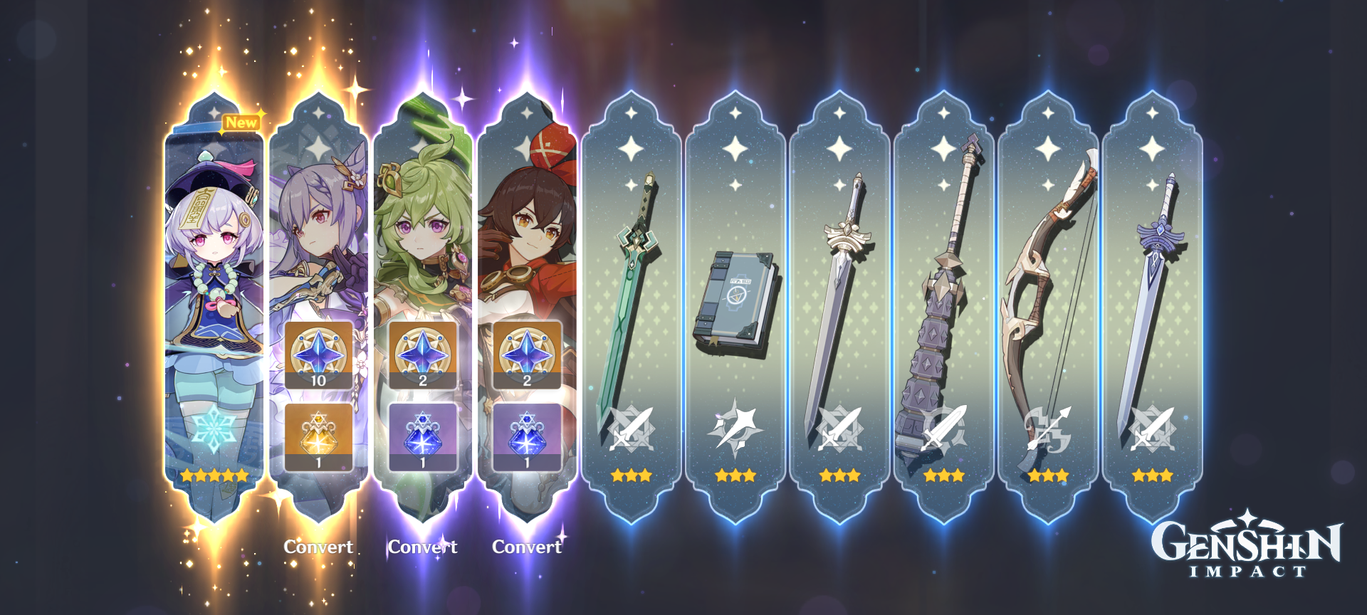 wishes 4 characters with 10 wishes Genshin Impact | HoYoLAB