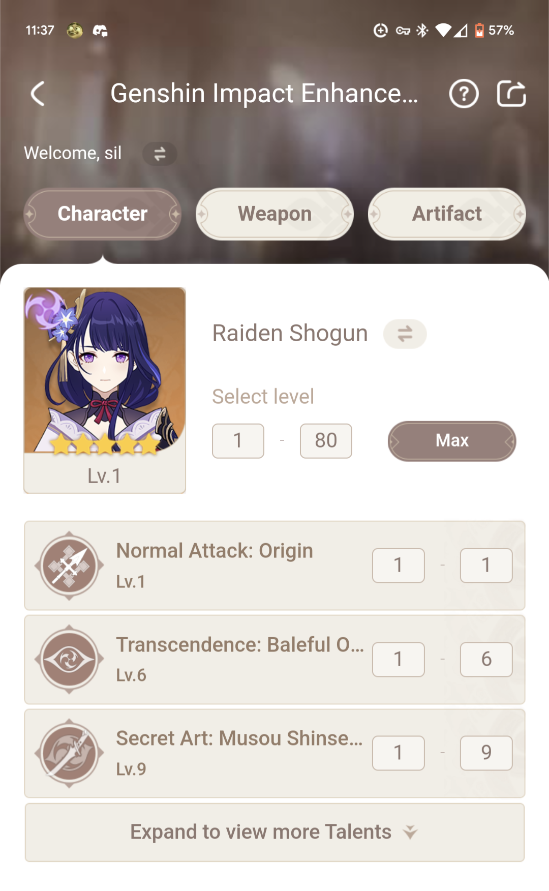 talent levels Genshin Impact | HoYoLAB