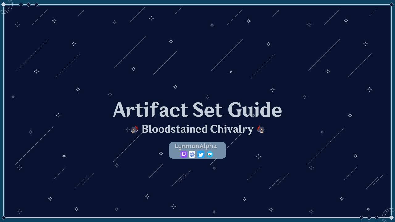 Bloodstained Chivalry | Artifact Set Guide Genshin Impact | HoYoLAB