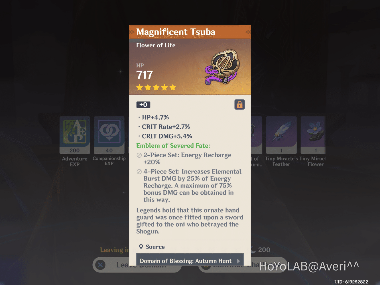 I spent 400 resin on Inazuma Artifact Domains ~ 100 Followers Special ...