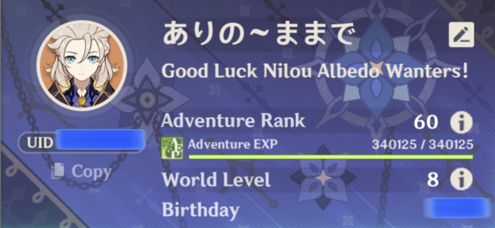 Wait, which one is Albedo’s name card again? Genshin Impact | HoYoLAB