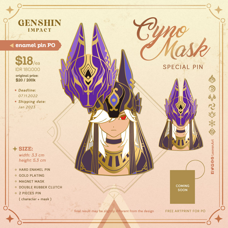 Cyno Mask PO Genshin Impact | HoYoLAB
