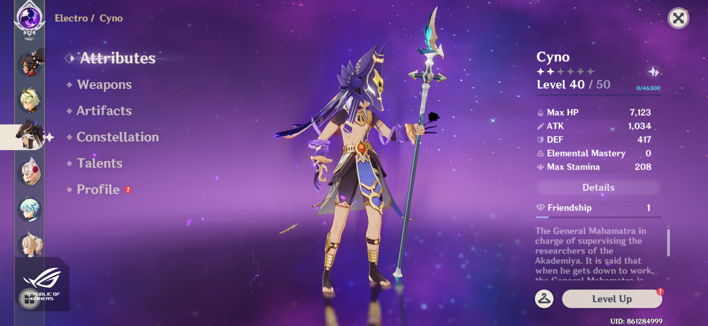 Cyno build with lots of electro damage build Genshin Impact | HoYoLAB