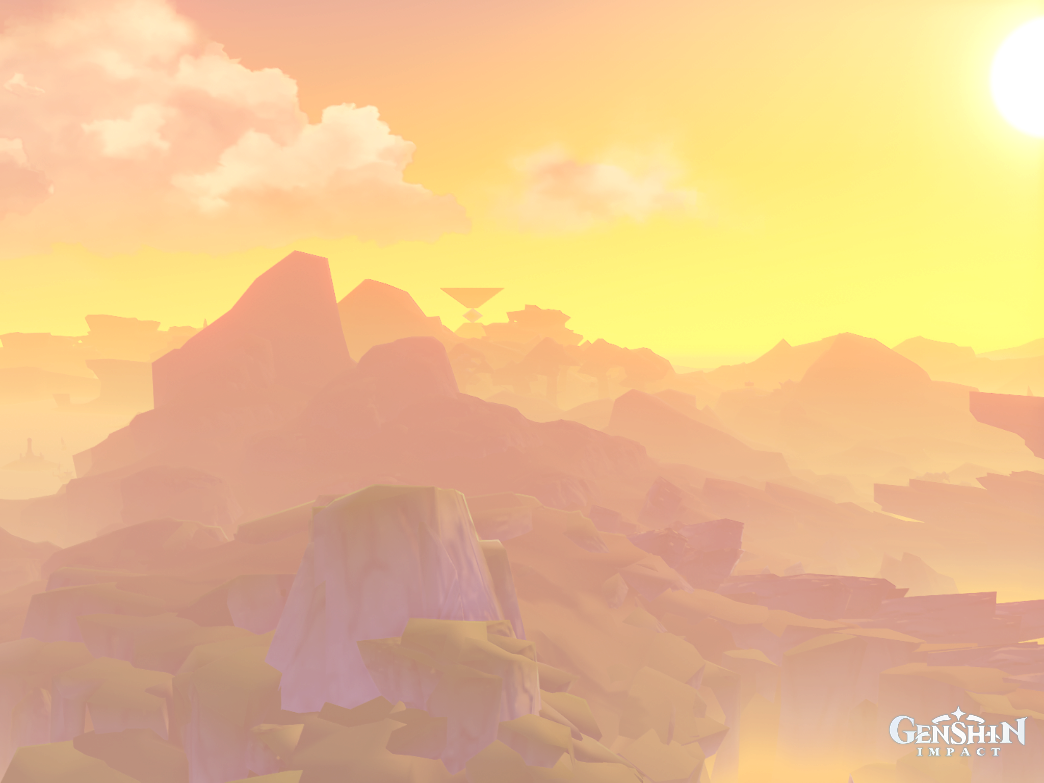 Sunset landscape collection Genshin Impact | HoYoLAB