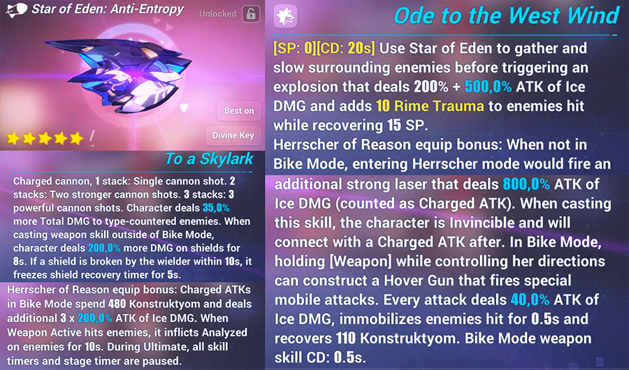 [6.1 Beta Guide] Herrscher of Reason Back to the meta: Star of Eden: Anti-Entropy and World ...