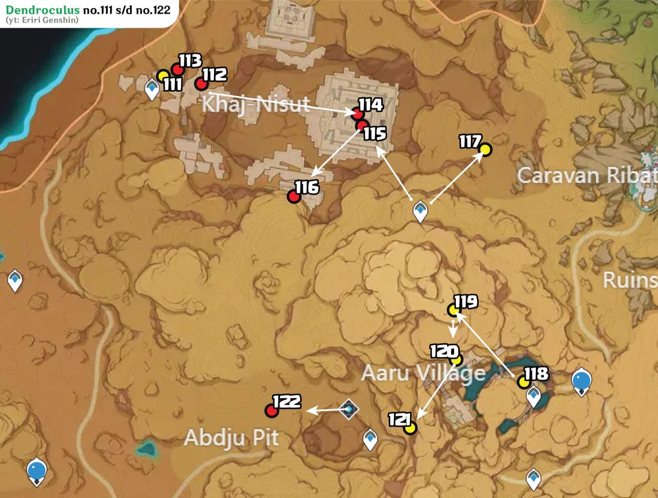 [Guide] Semua Lokasi Dendroculus! Sumeru Desert Genshin Impact | HoYoLAB