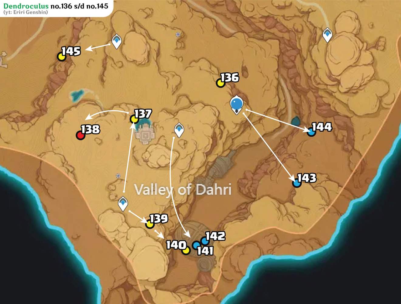 [Guide] Semua Lokasi Dendroculus! Sumeru Desert Genshin Impact | HoYoLAB