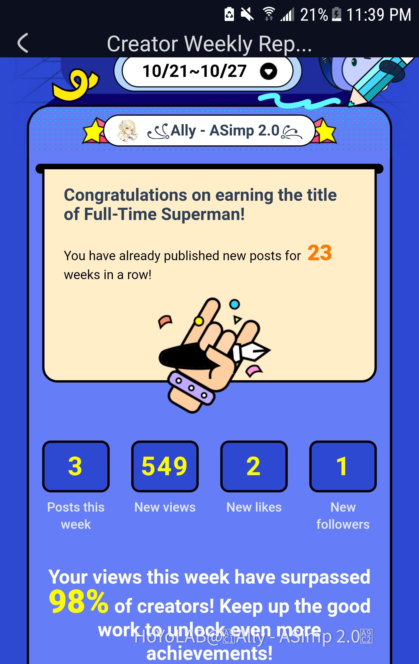 Weekly Report 22 | HoYoLAB