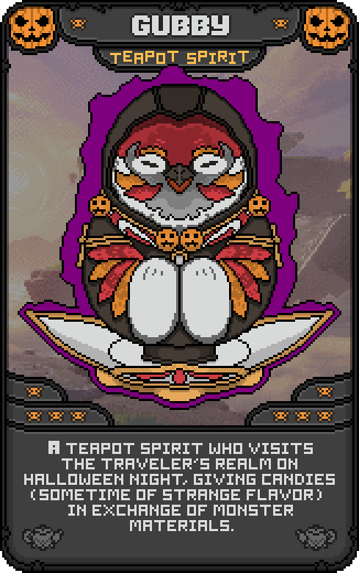 Pixelated Card : Gubby ( Halloween Card #1 ) Genshin Impact | HoYoLAB