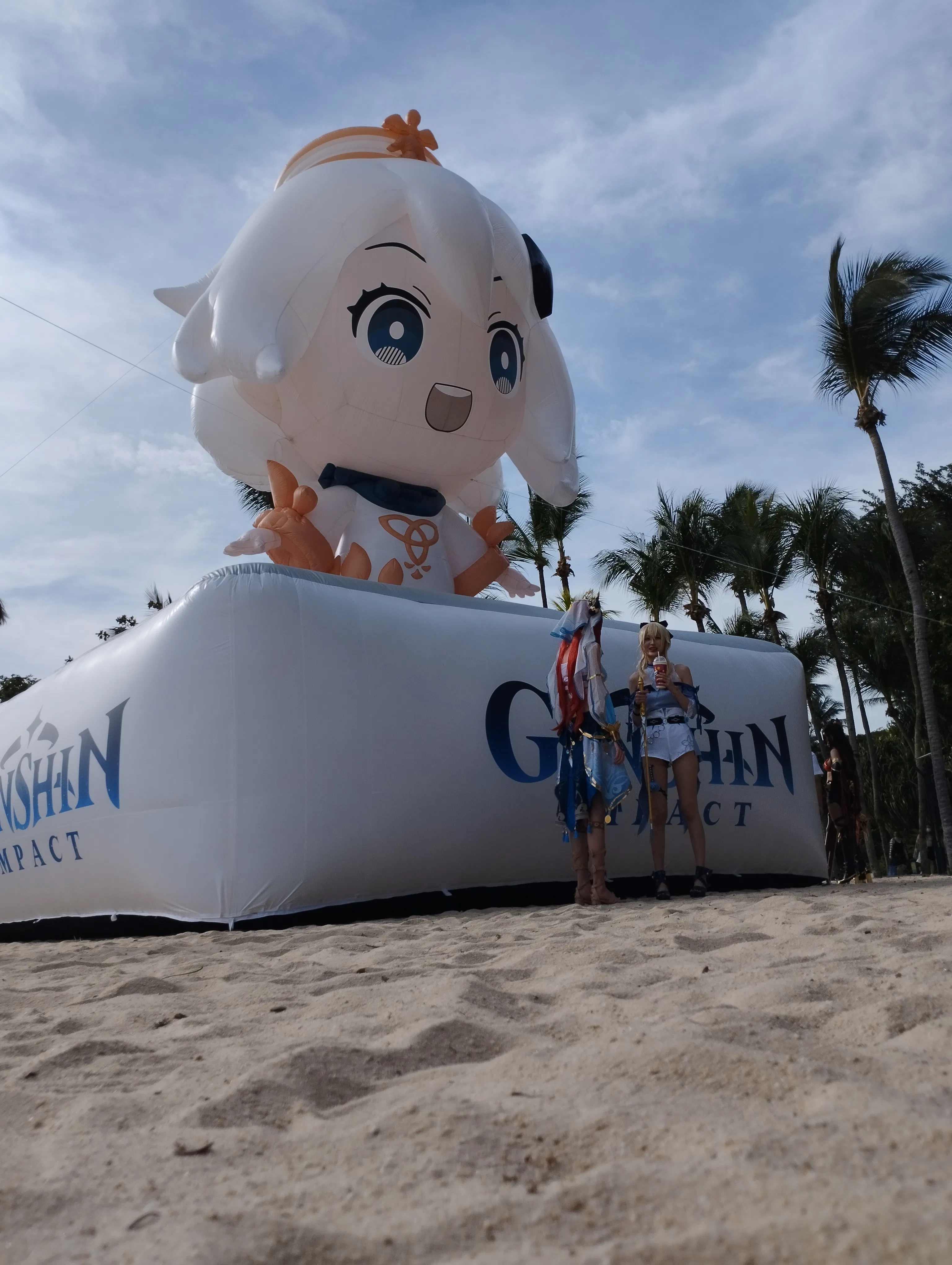 Giant Paimon Balloon at Palawan Beach! Genshin Impact | HoYoLAB
