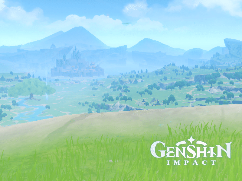 Faraway view of Mondstadt & The Chasm Genshin Impact | HoYoLAB