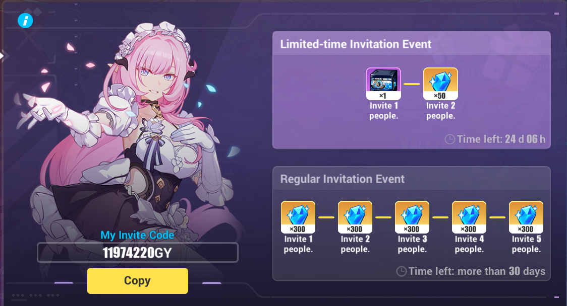 Honkai Impact [SEA] | Returnee/New players invitation code (Gem Rewards ...