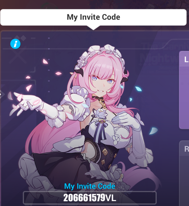 Invite code EU - 206661579VL Honkai Impact 3rd | HoYoLAB