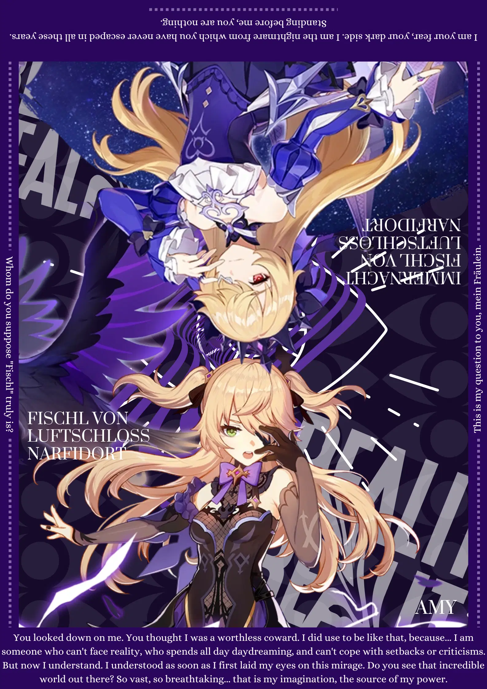 Fischl and Immernacht Fischl Poster Genshin Impact | HoYoLAB