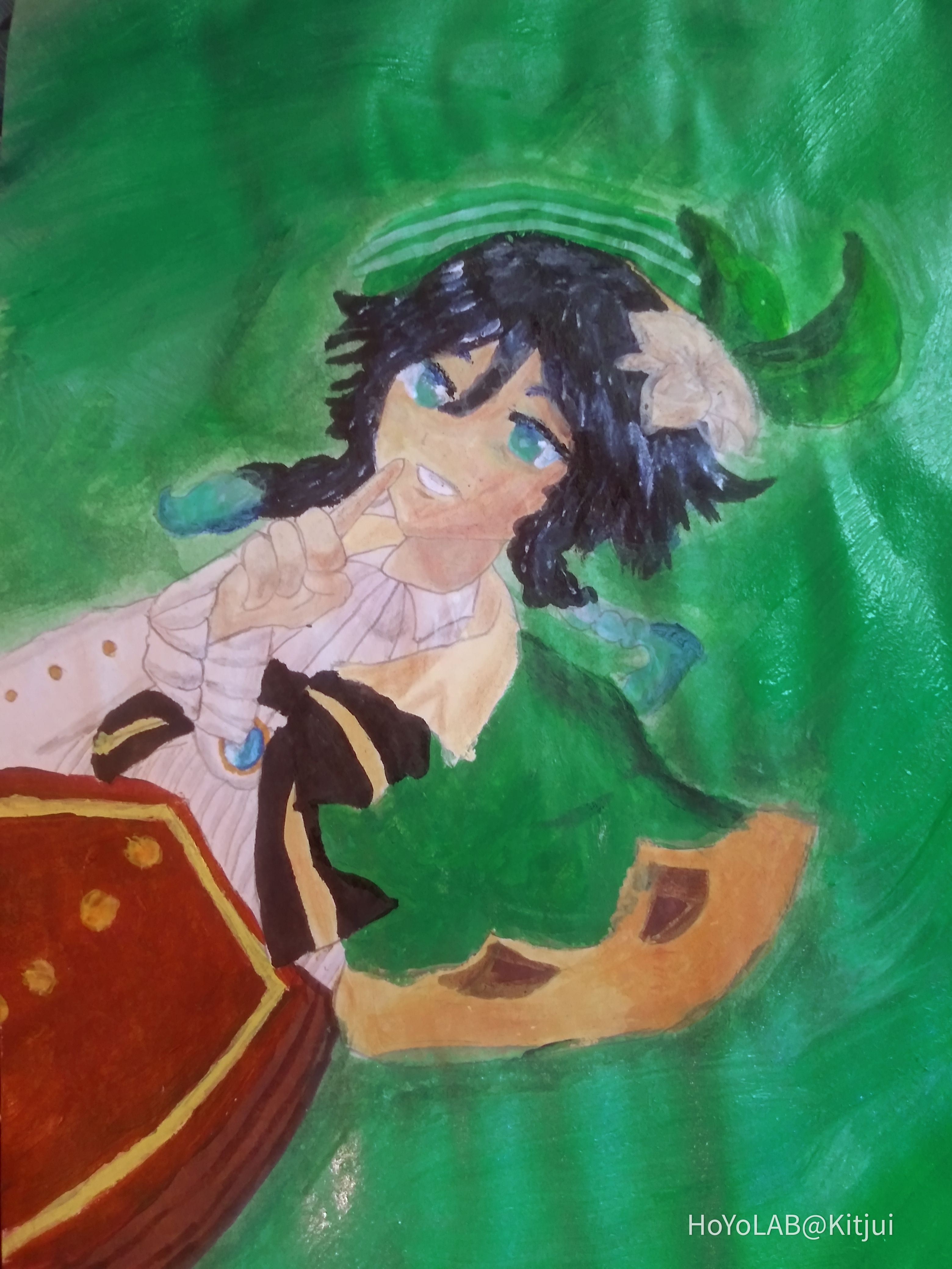 Venti painting for my boi Genshin Impact | HoYoLAB