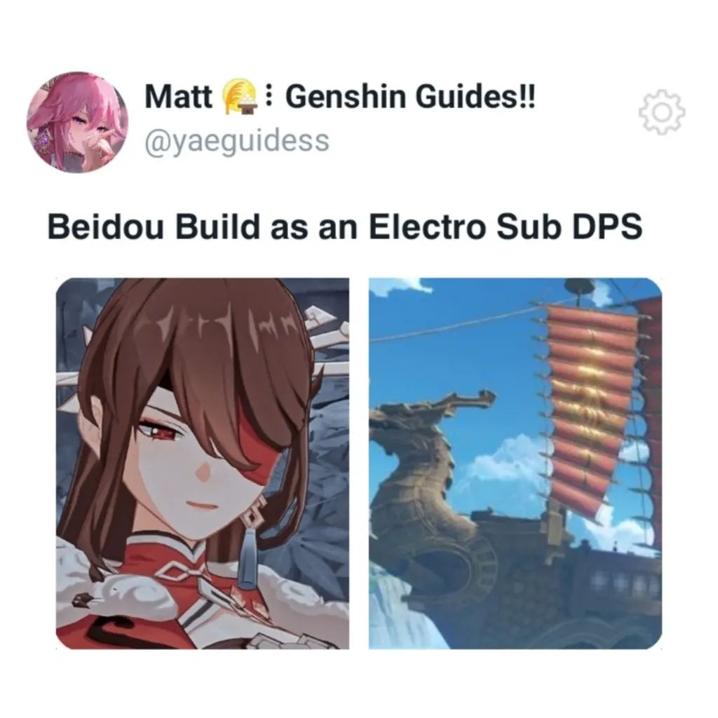 Beidou Build! Genshin Impact | HoYoLAB
