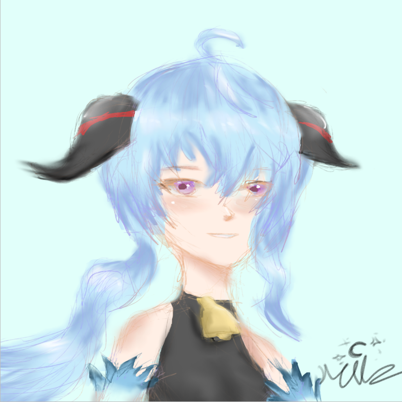 Ganyu Digital Drawing Genshin Impact | HoYoLAB