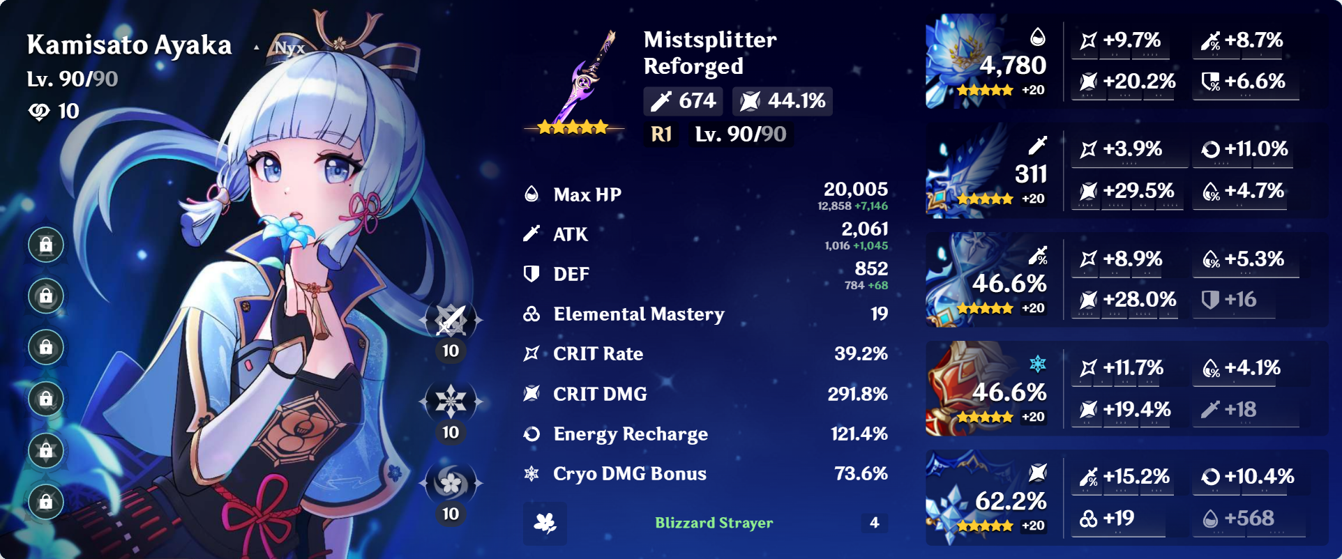 Ayaka Enka bulid Showcase Genshin Impact | HoYoLAB