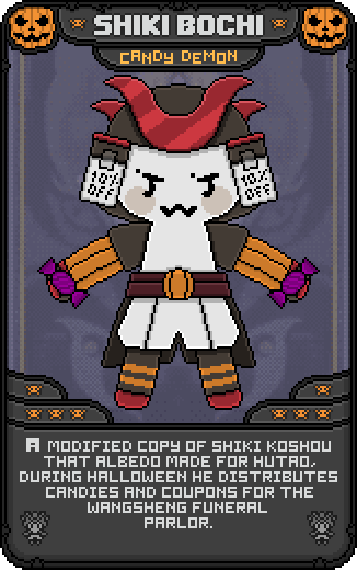 Pixelated Card : Shiki Boshi ( Halloween Card #2 ) Genshin Impact | HoYoLAB