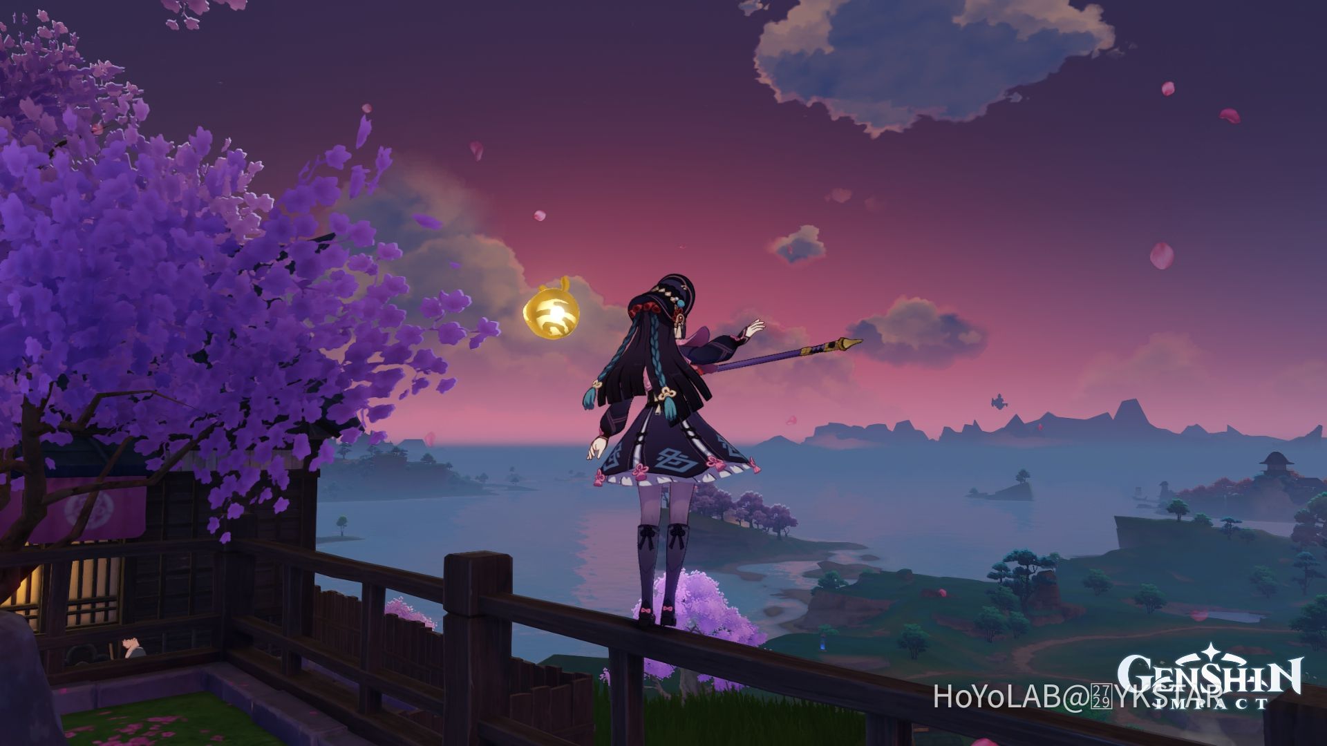 Yunjin dancing on a Liyue rail. Genshin Impact | HoYoLAB