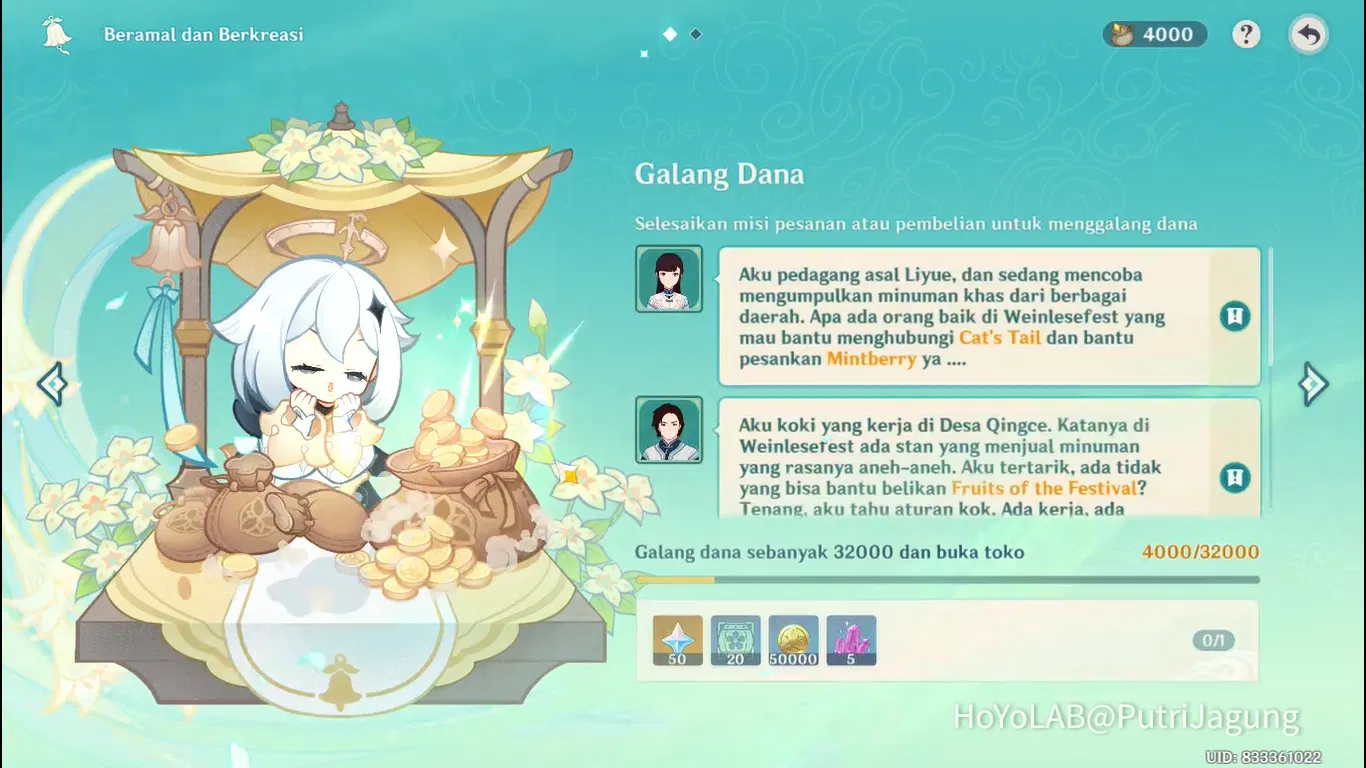 Galang Dana Genshin Impact | HoYoLAB