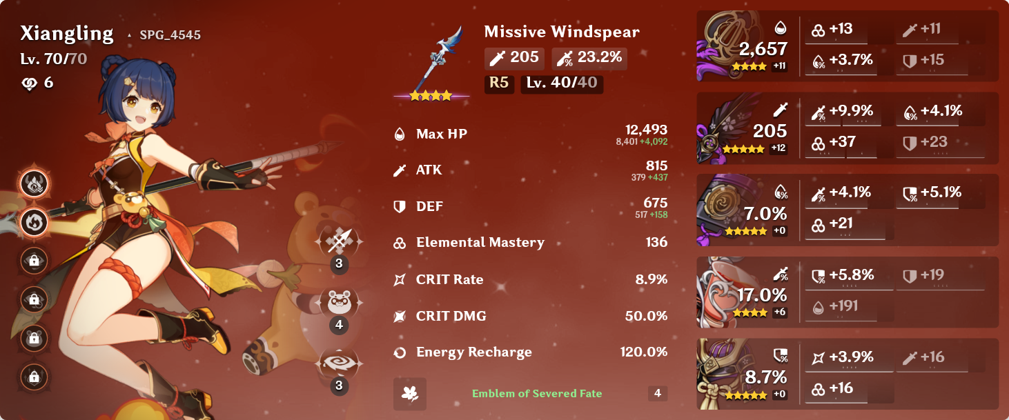 C2 Xiangling Build Genshin Impact | HoYoLAB