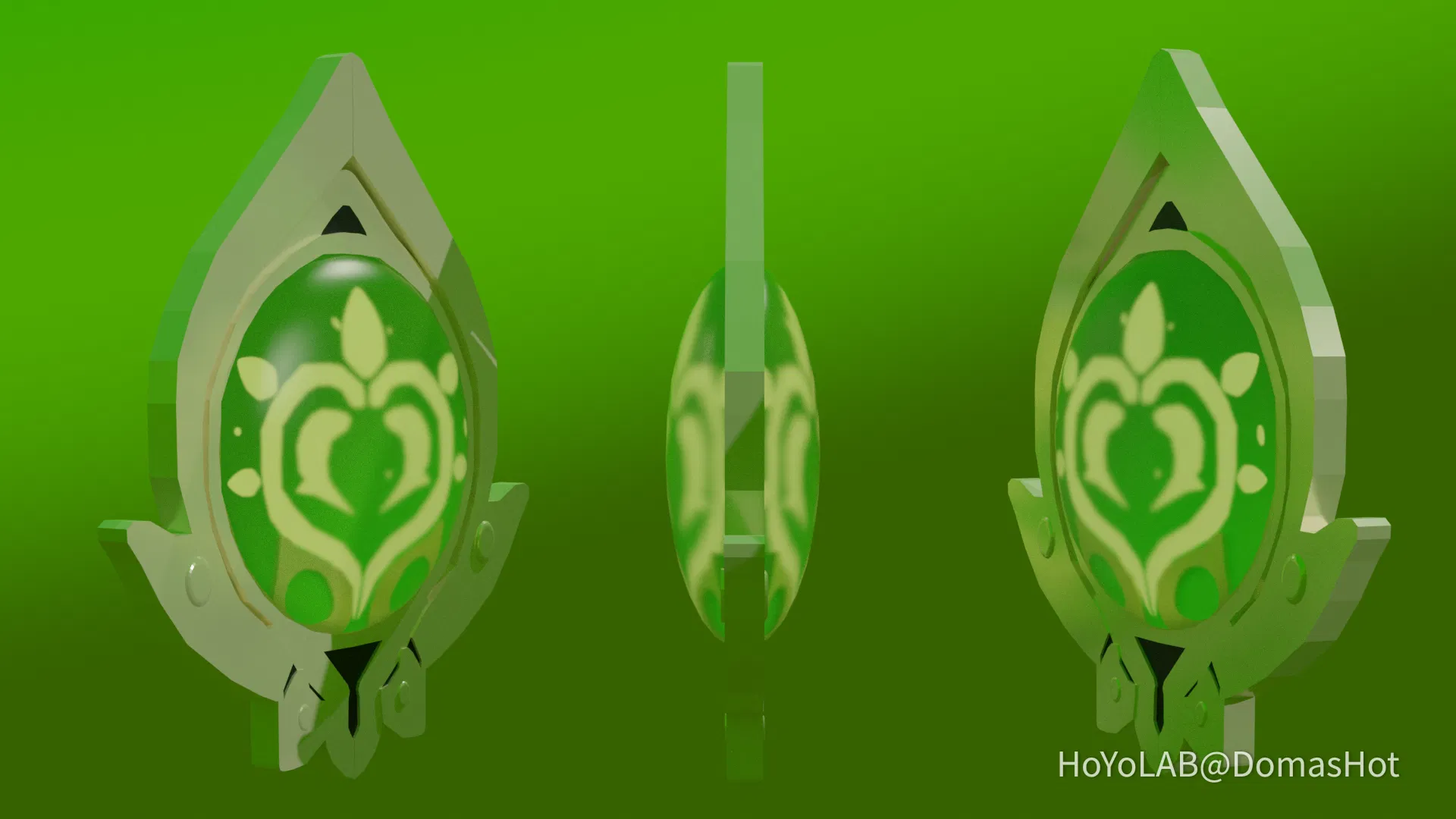 Sumeru Dendro Vision 3D blender model Genshin Impact | HoYoLAB