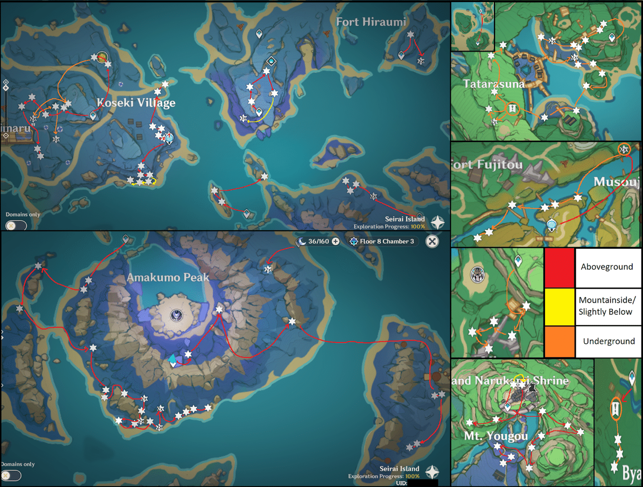 [Version 3.2] Farming Routes Collections - Nahida (Kalpalata Lotus ...