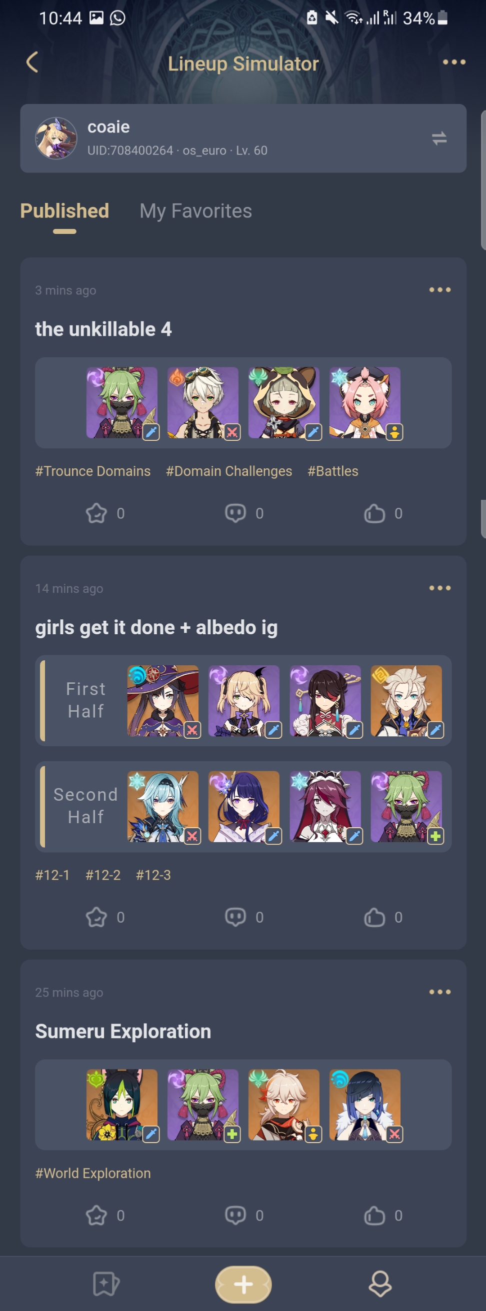 Line-up Simulator Entry Genshin Impact | HoYoLAB