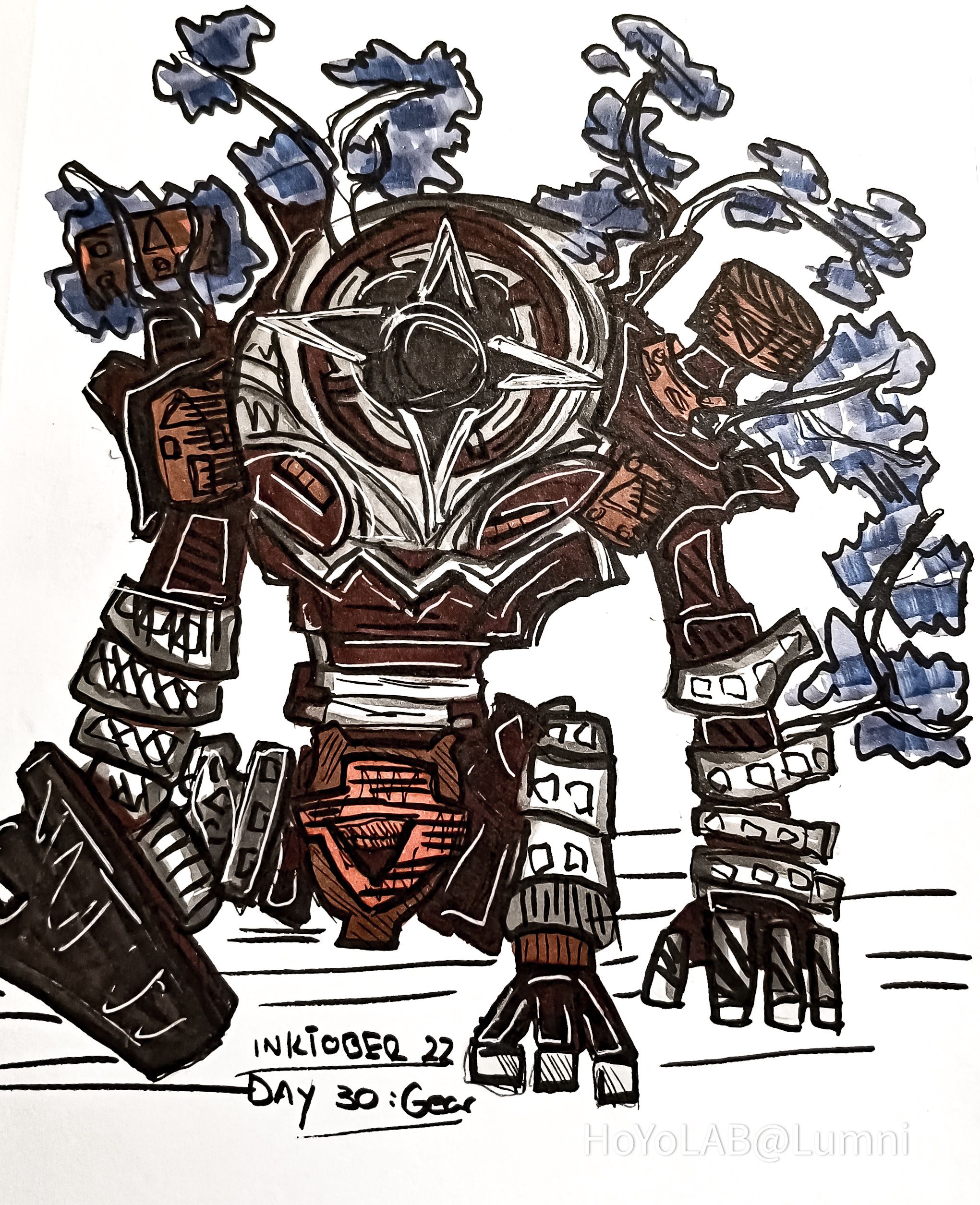 Ruin Guard for Inktober Genshin Impact | HoYoLAB