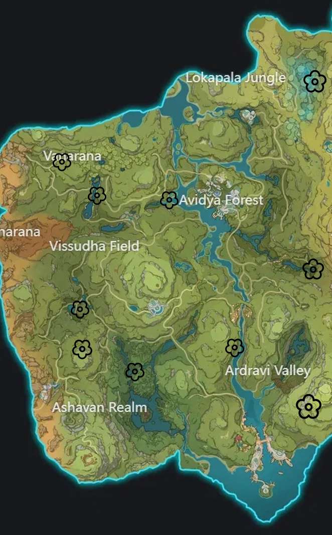 Kalpalata locations for nahida's ascension Genshin Impact | HoYoLAB