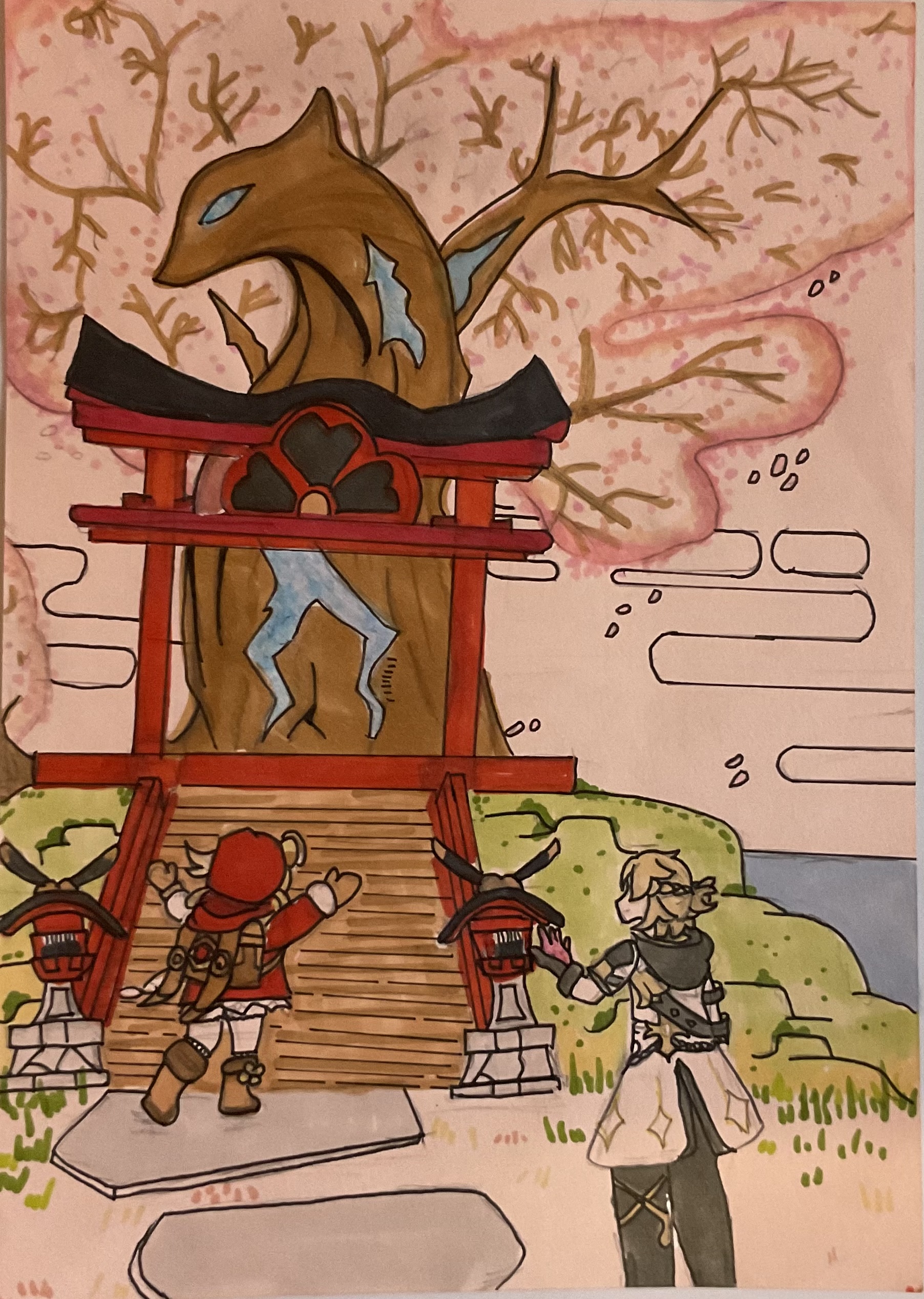 Klee and Albedo on a trip in Inazuma Genshin Impact | HoYoLAB