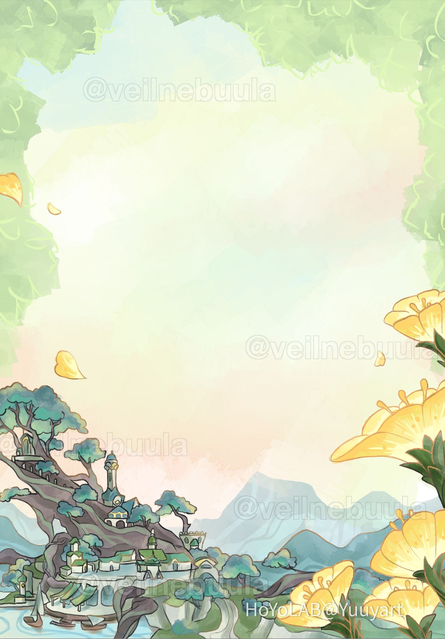 Sumeru notepad designs Genshin Impact | HoYoLAB