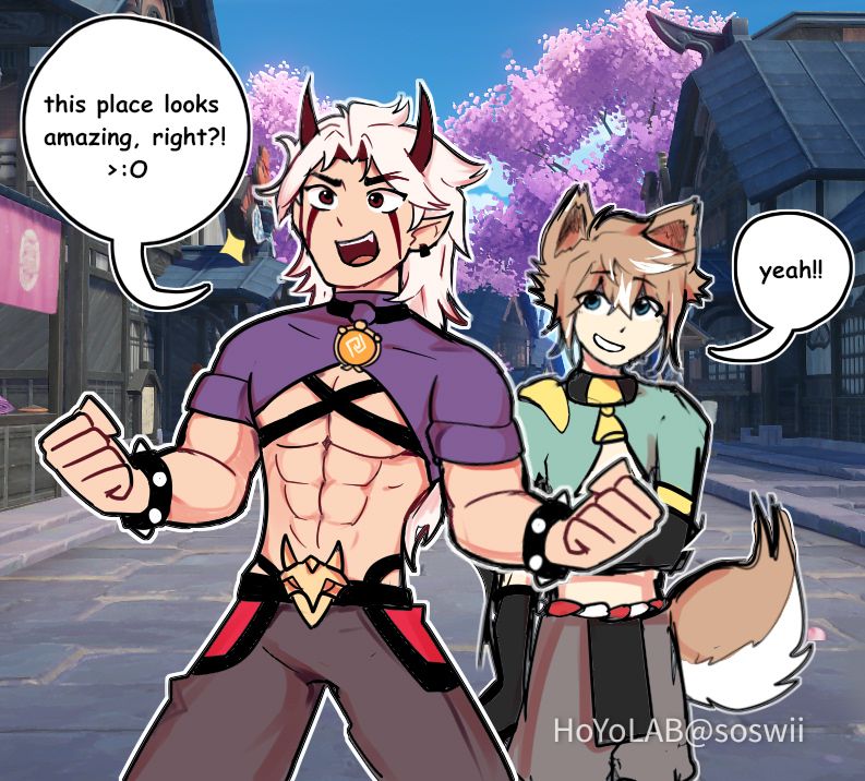 they share the same braincell: the comic Genshin Impact | HoYoLAB