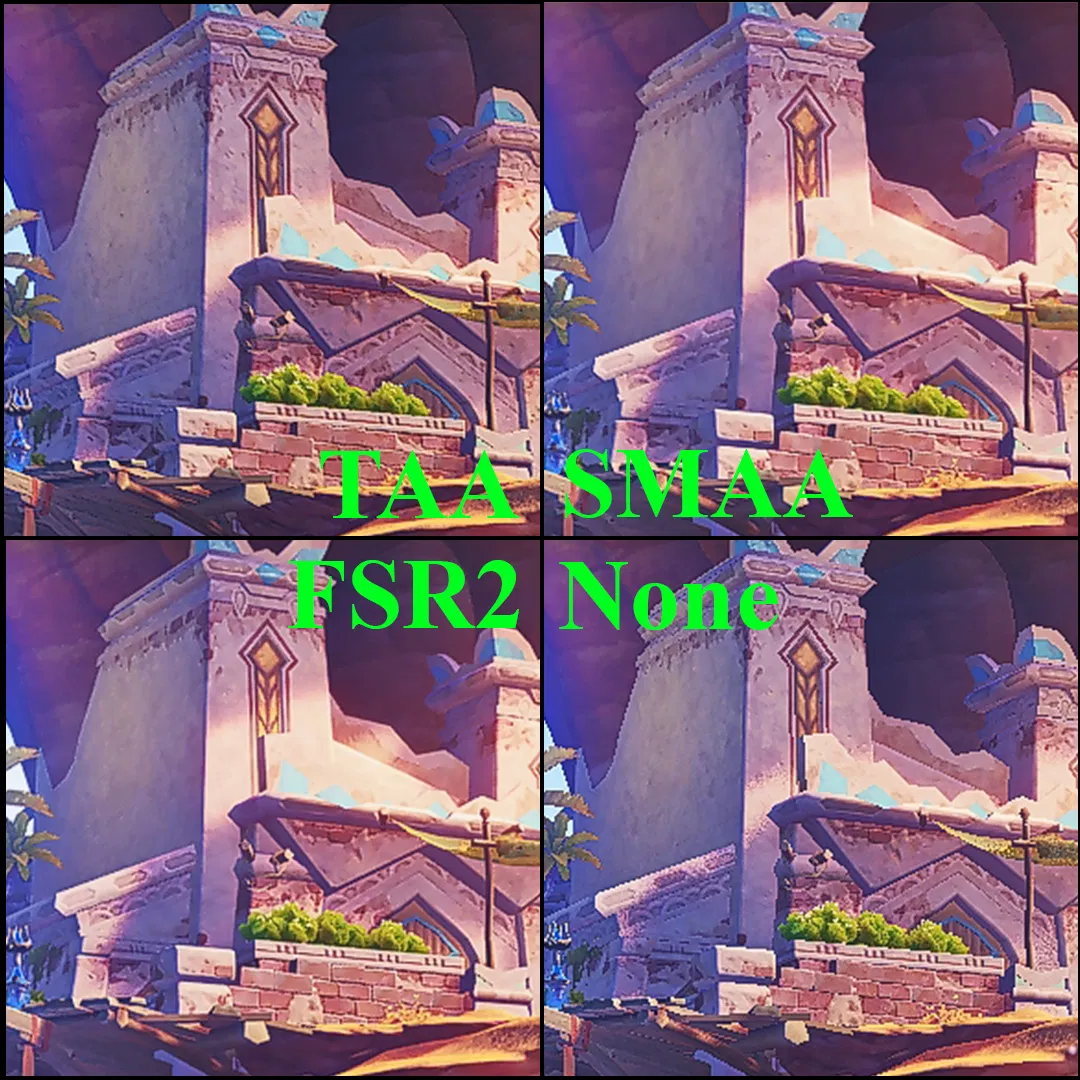 Anti-Aliasing options SMAA & TAA have been removed!!! now only FSR2 or Off are options ...