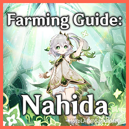 Nahida - Ressourcen Hilfszettel (Farming Guide + Empfehlungen ...