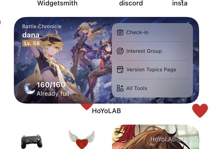 widget update :) | HoYoLAB