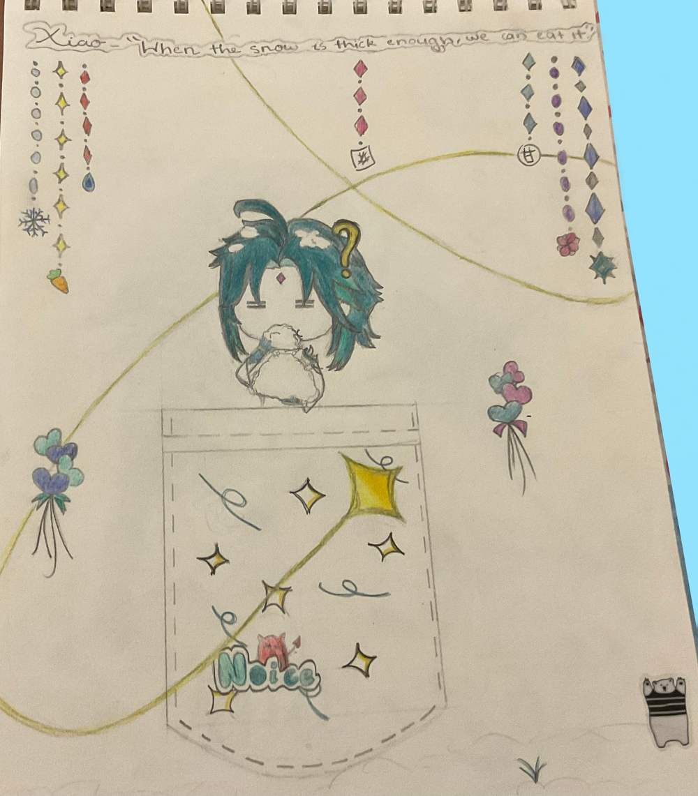 Xiao emote art Genshin Impact | HoYoLAB