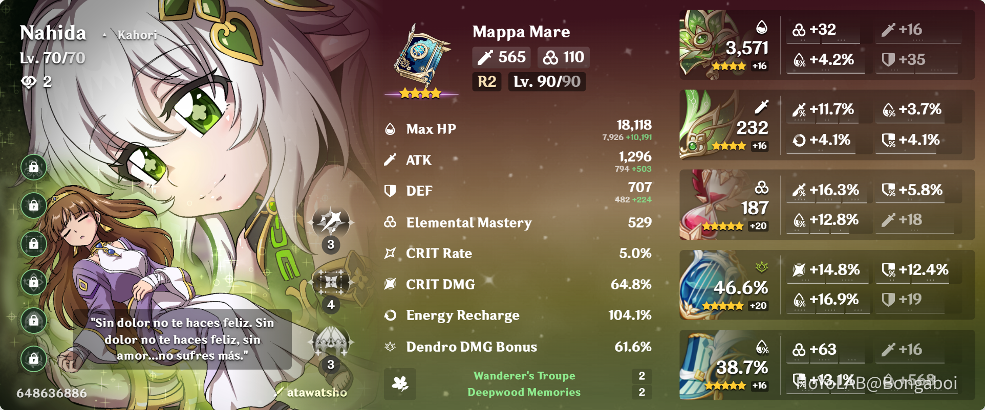 A Slightly Improved Nahida Build. Genshin Impact | HoYoLAB