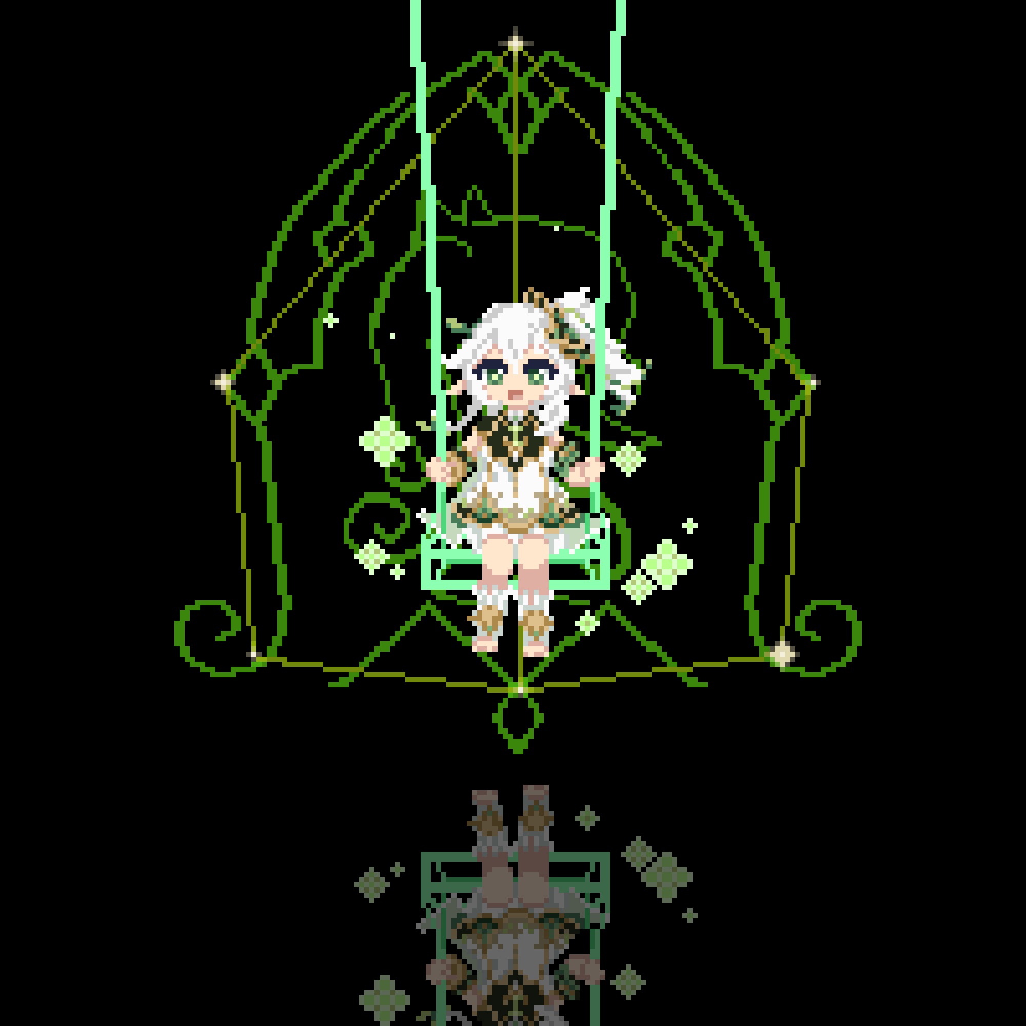Nahida with her swing Genshin Impact | HoYoLAB