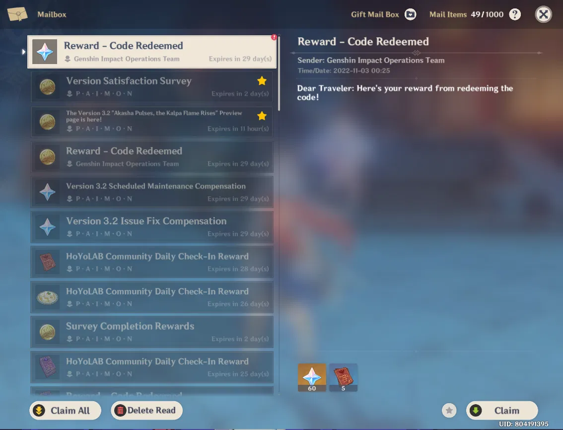 New primogem codes available! | 60 primogems! Genshin Impact | HoYoLAB