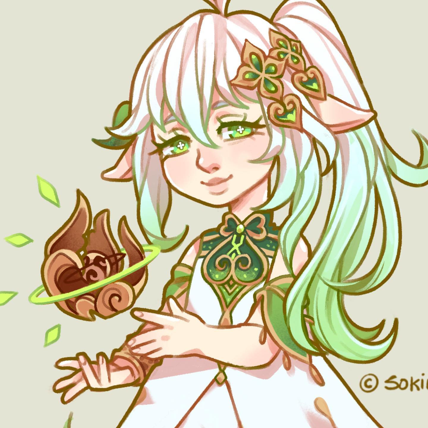 Nahida with Solar Pearl Genshin Impact | HoYoLAB