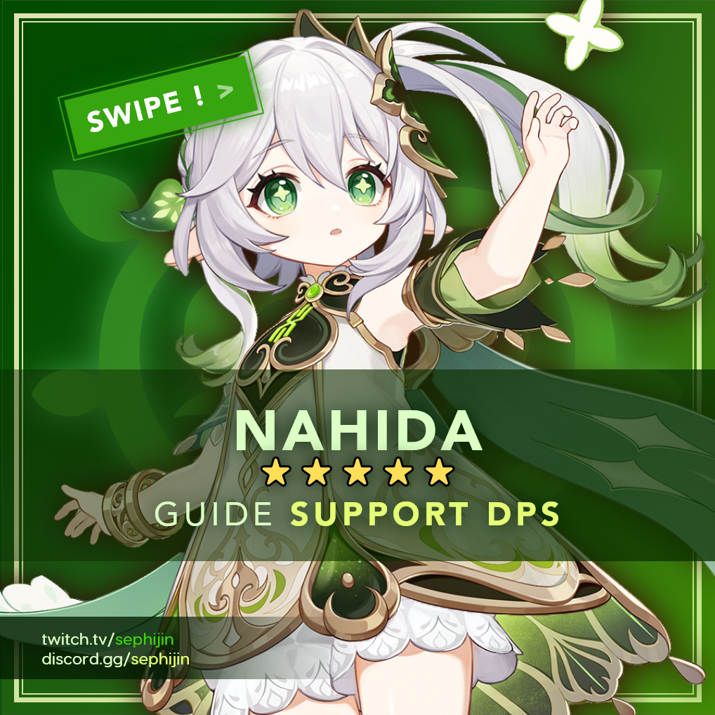[V3.2] Voici un guide complet pour jouer Nahida support DPS! Genshin Impact | HoYoLAB