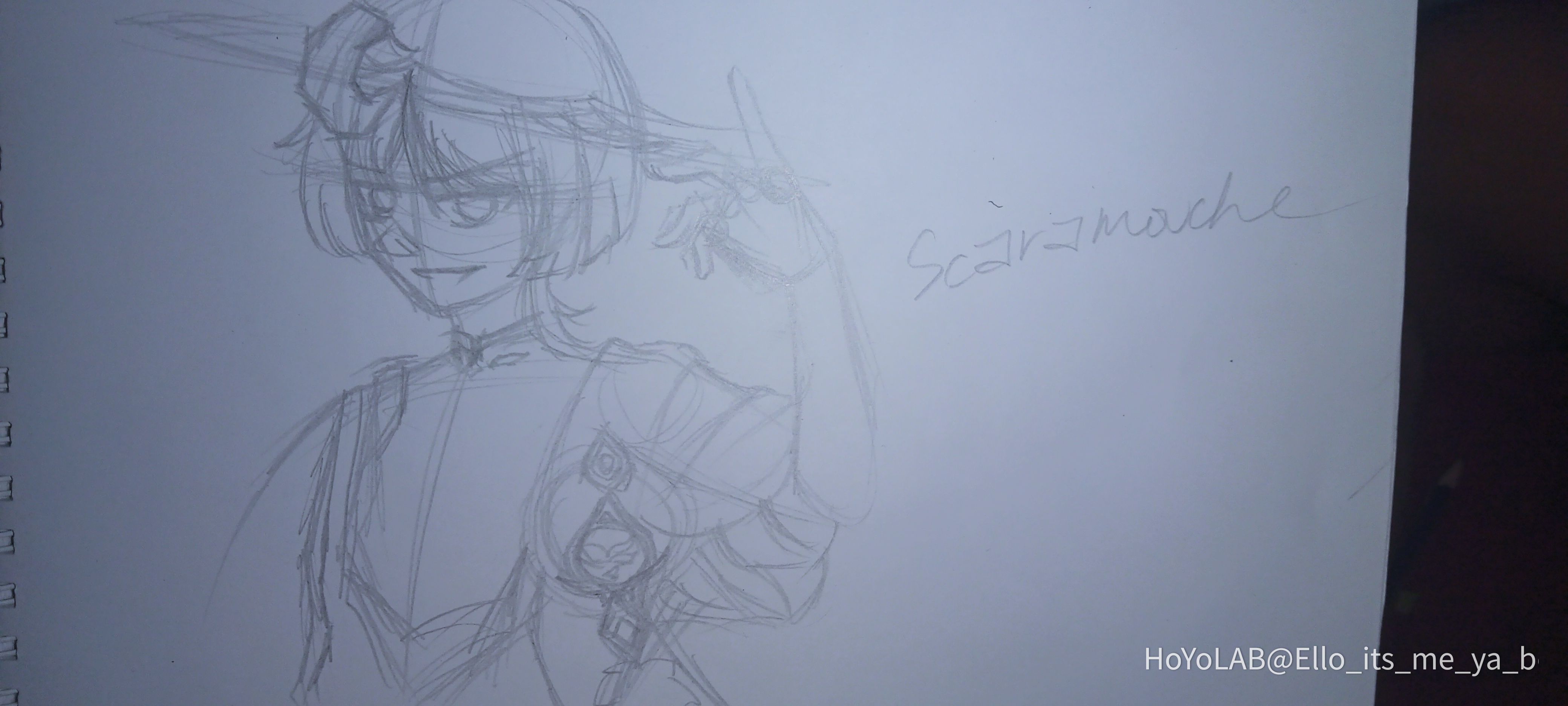Scaramouche Pencil Fan Art Genshin Impact | HoYoLAB