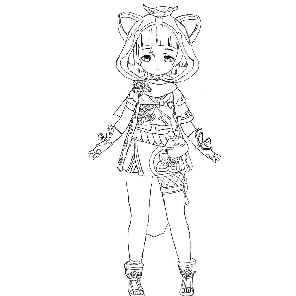 Sayu drawing from last year on ibispaint Genshin Impact | HoYoLAB